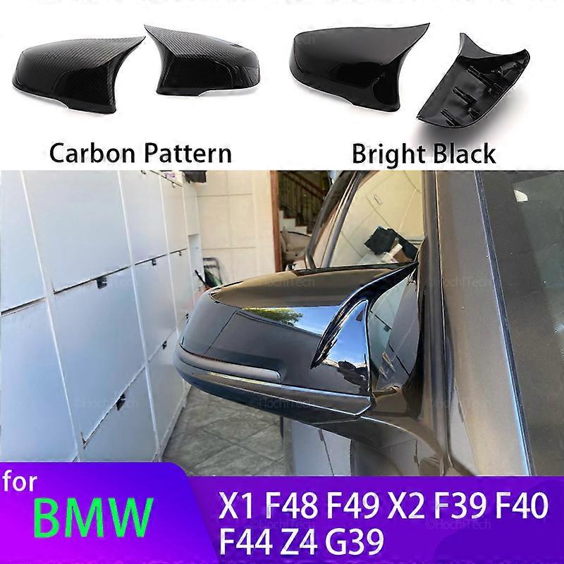 Carbon Fiber Look Black Rearview Mirror cover for BMW F44 F40 G29 2020+ F48 F49 F52 2019-2020 ...
