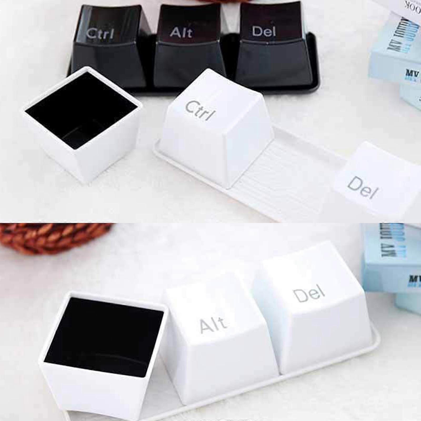 3Pcs/Set Coffee Tea Cup Keyboard Box Ctrl+Alt+Del Sugar Container Cup ...