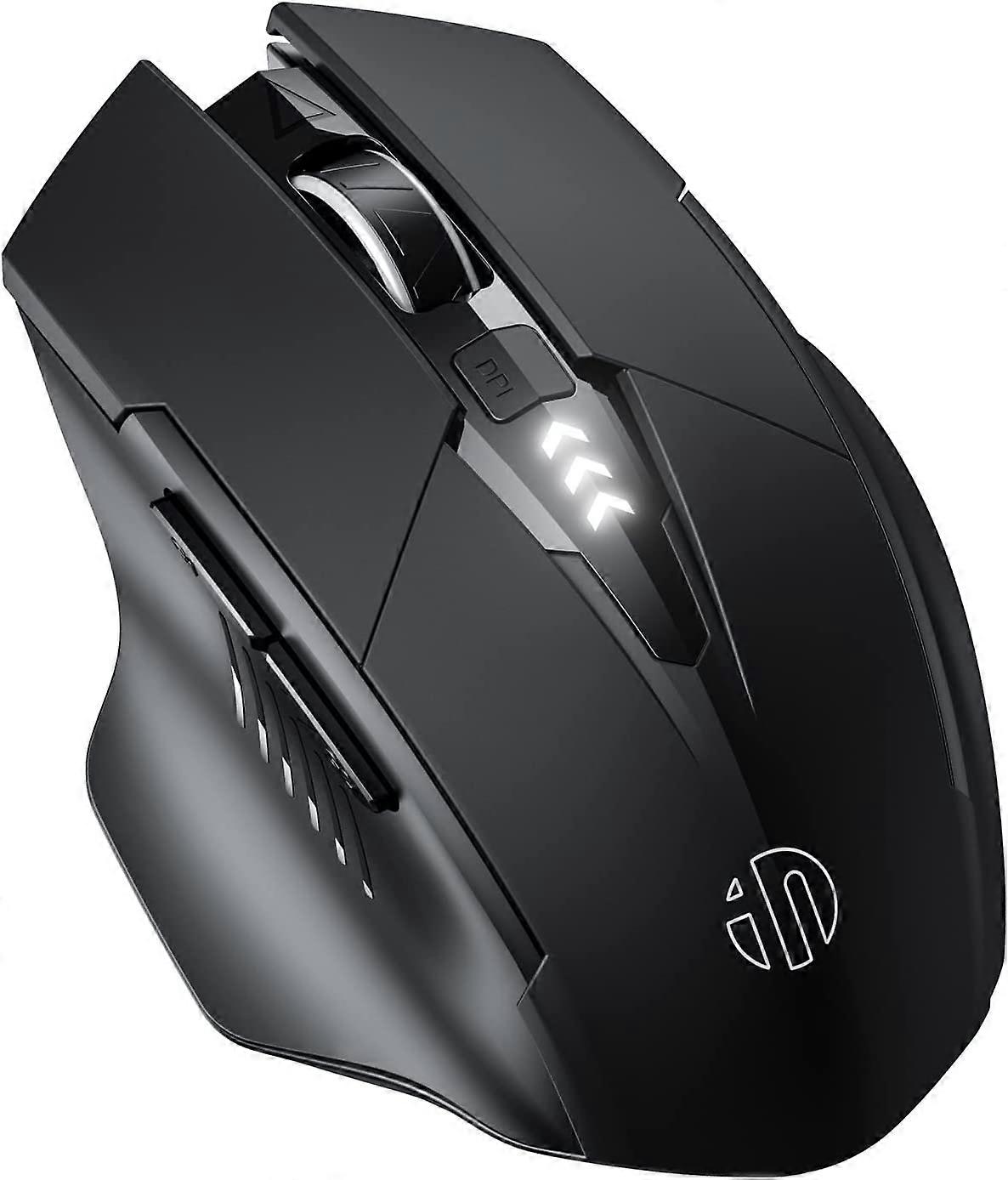 Wireless Mouse, [Upgraded: Battery Level Visible] Large Ergonomic ...