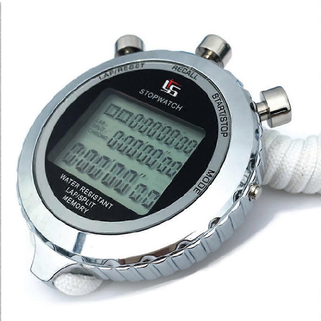 Silent Stopwatch with Countdown Timer 1/100s Accuracy Large Display ...