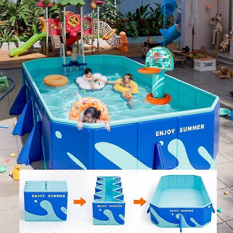 Children Home Free Inflatable Swimming Pool Foldable Outdoor Bracket ...