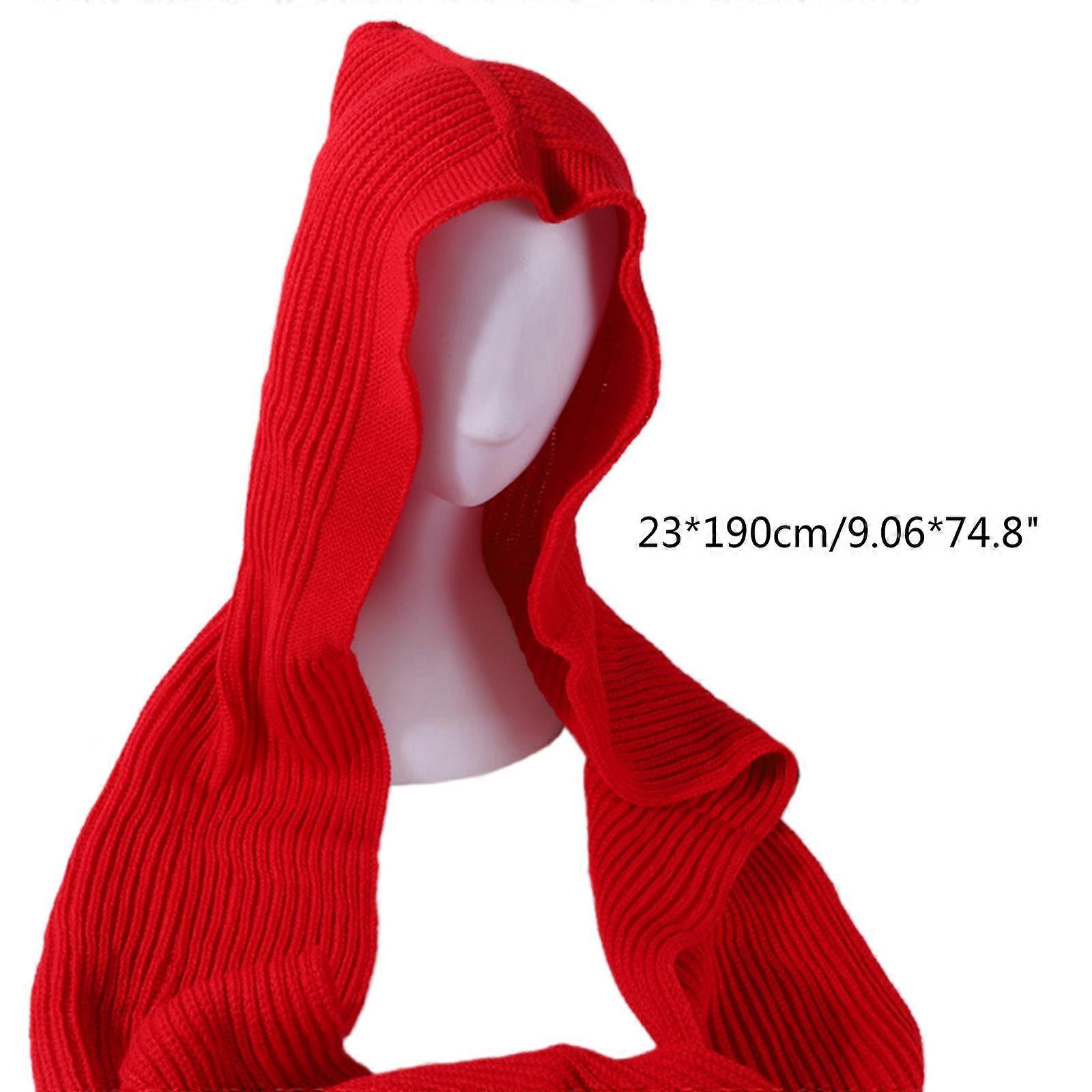 Hooded Scarf Hat Hooded Shawl Wrap Crochet for Head Scarf Hat Scarf Set ...