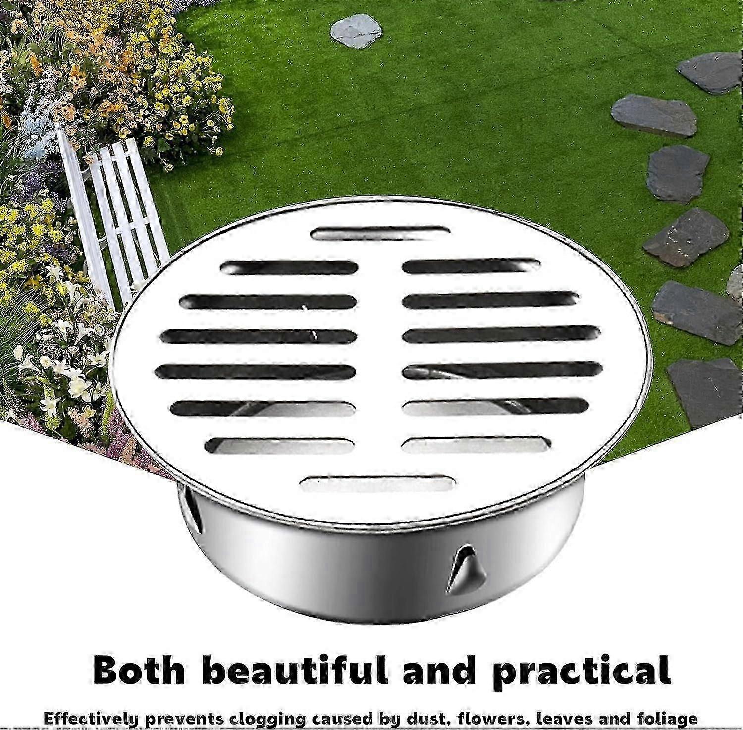 Stainless Steel Floor Drain Round Anti-blocking Floor Drain for Balcony ...