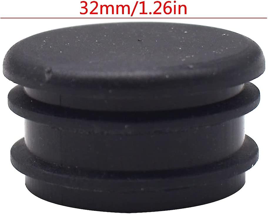 30pcs Pipe Plug Round End Cap Round Tube Ribbed Inserts End Caps ...