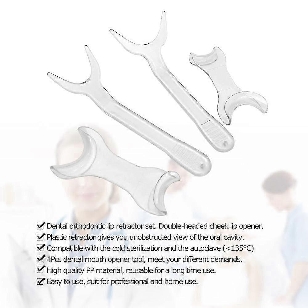 4pcs Lip Cheek Retractor Set Dental Mouth Opener Intraoral Orthodontic ...