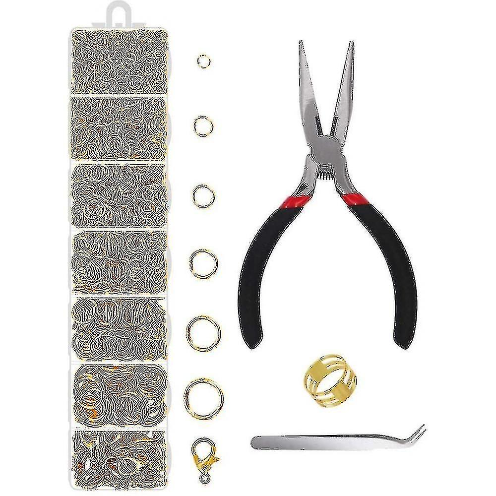 1500 Pieces Jewelry Repair Kit With Jump Rings, Lobster Clasps, And ...