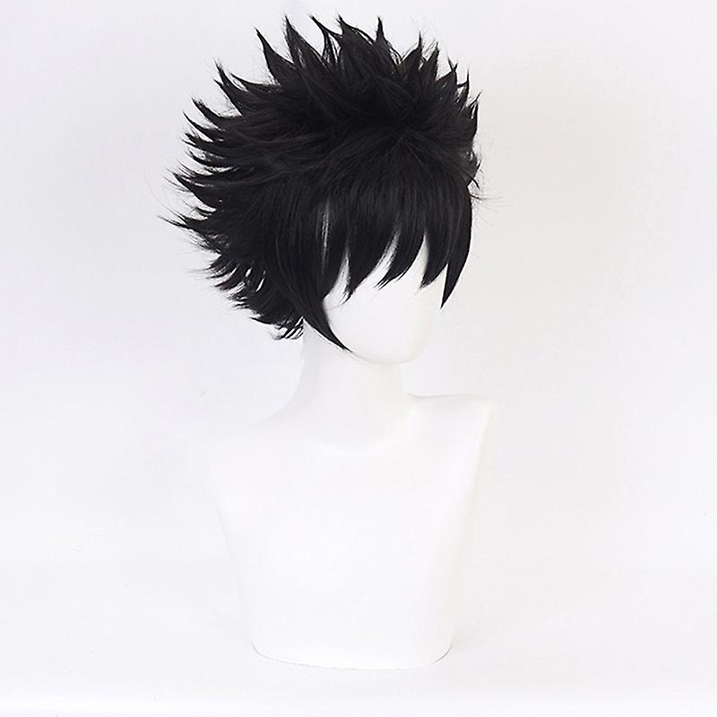 Anime Cartoon Characters Dabi Black Wig Wavy Hair Fans Cosplay ...