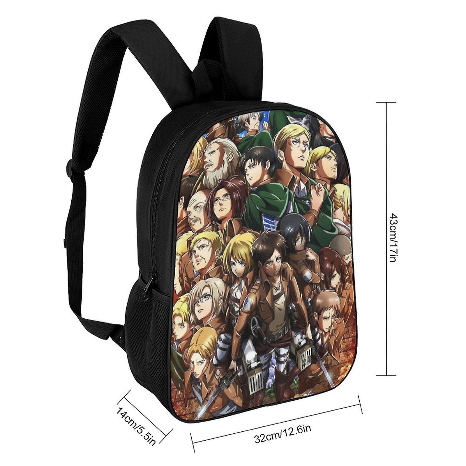 Shingeki No Kyojin Attack On Titan Backpack Casual Daypack School Bag ...