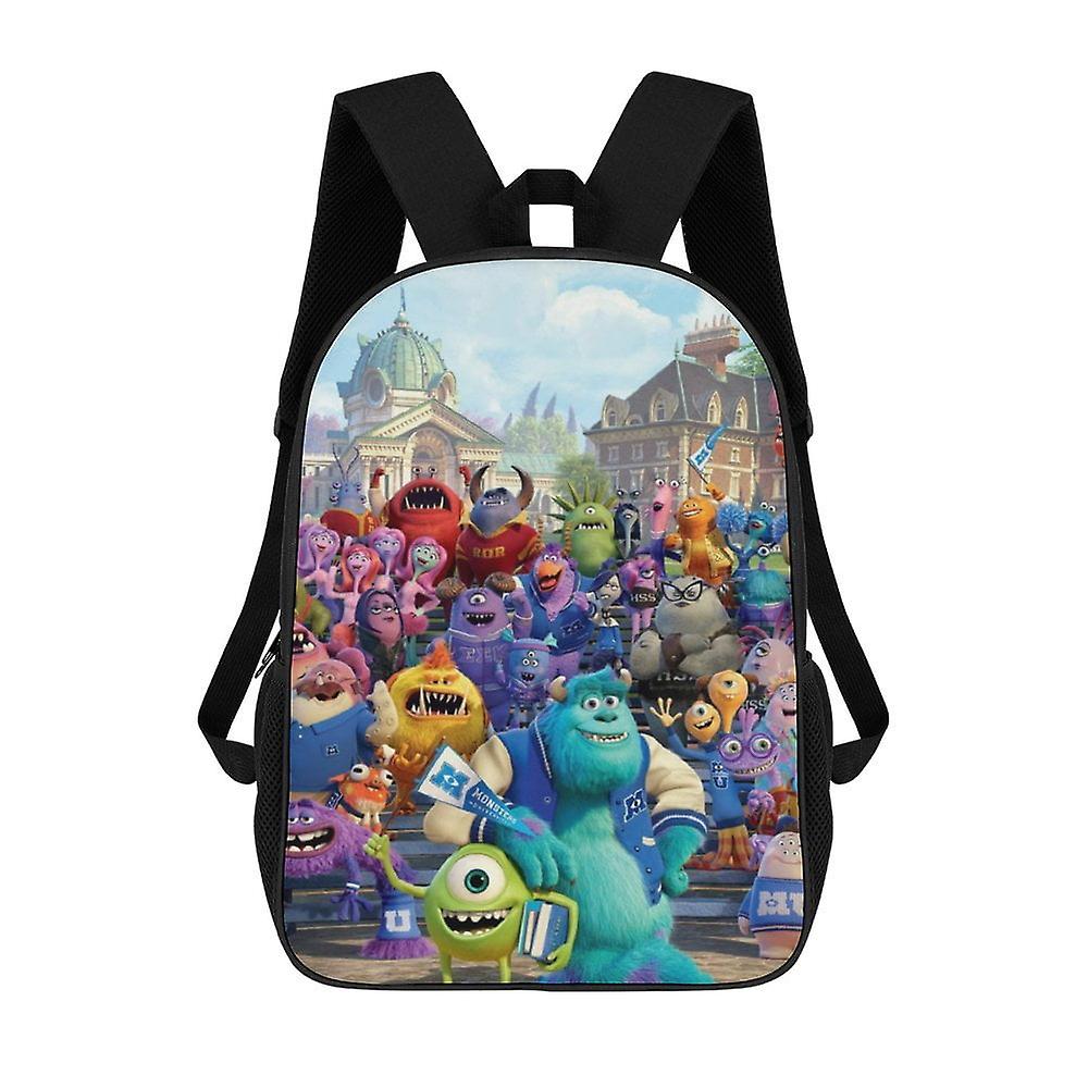 Monsters University Poster Backpack Casual Daypack School Bag Bookbag ...