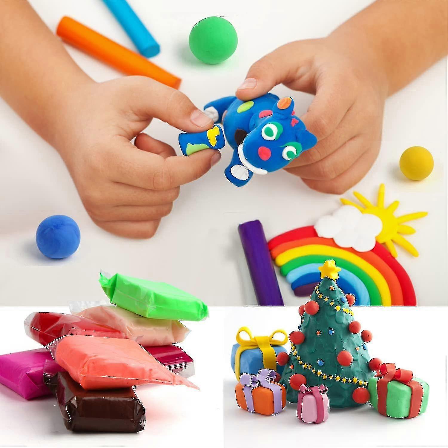 Air Dry Clay,36 Colors Modeling Clay Kit Air Dry Ultra Light Magic Clay ...