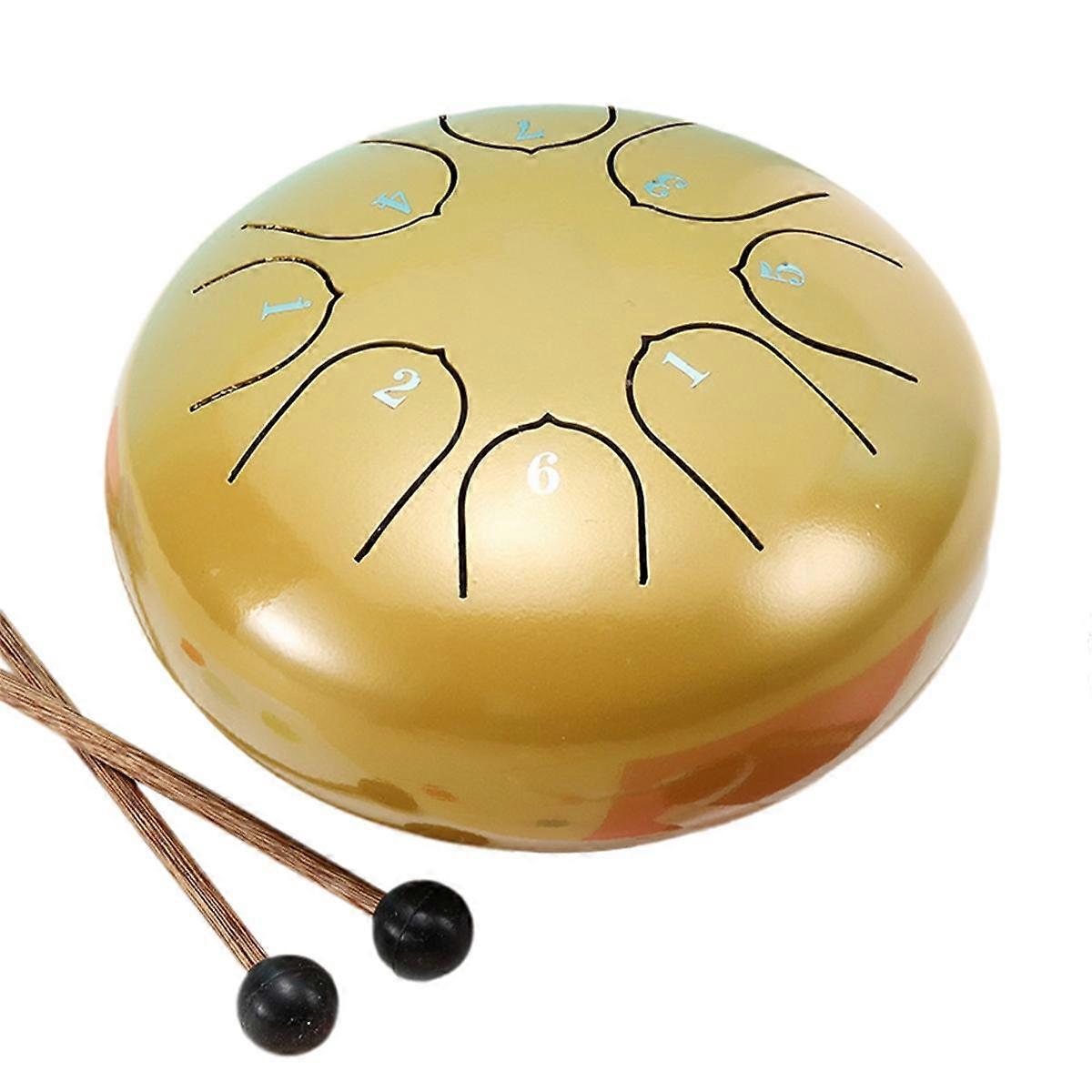 6 Inch 8 Tone Rain Drum Outdoor Chakra Drum Garden Instrument Rain Drum ...