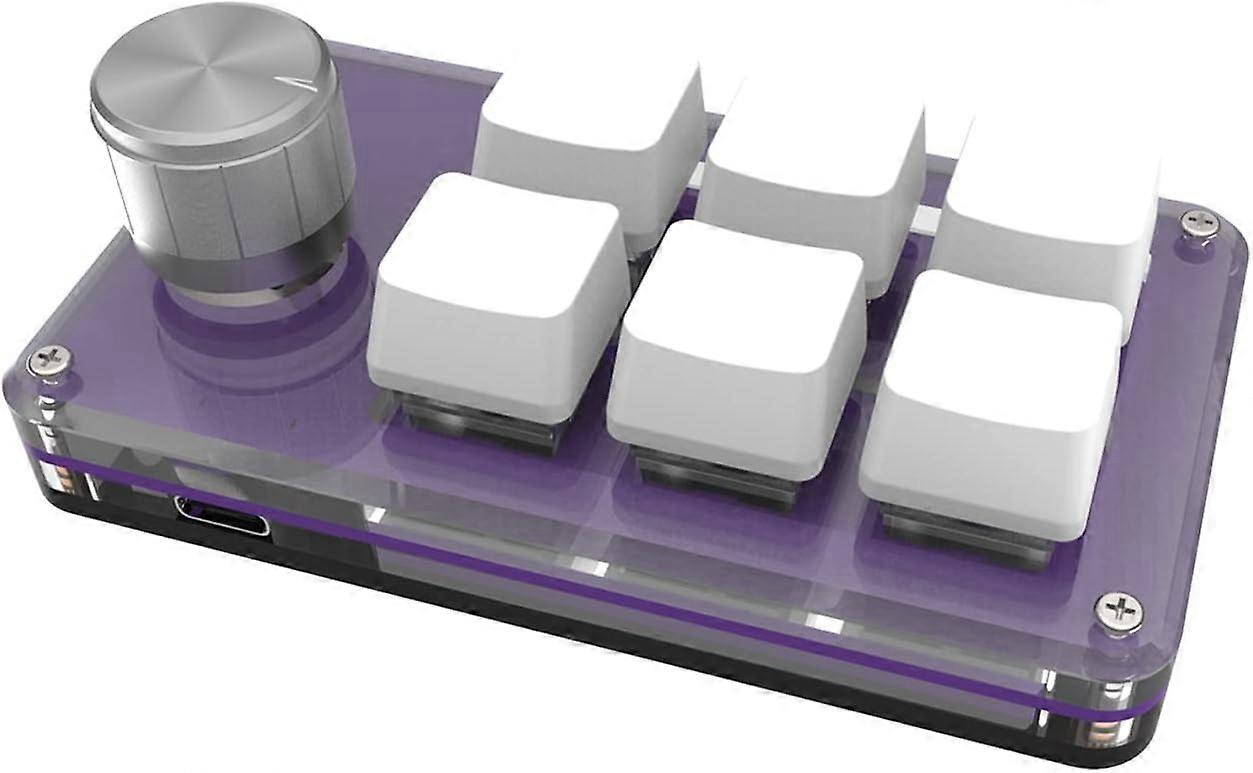 Small 6-Key Keypad Mechanical Gaming Keyboard, Custom Knob Keyboard Copy Paste Programming ...