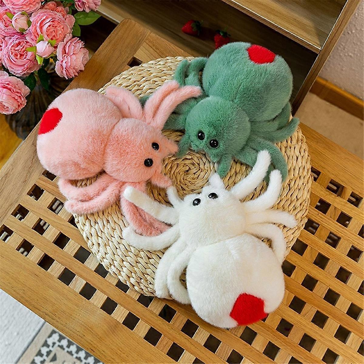 Simulation Spider Jumping Spider Doll Crawling Pet Doll Plush Cute ...