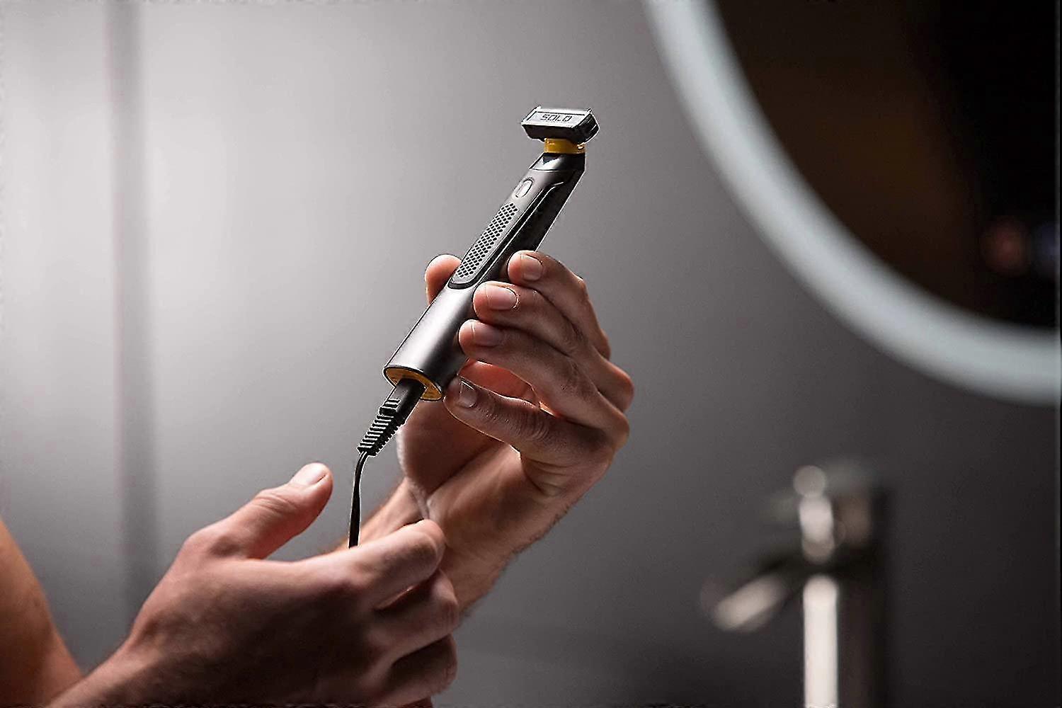 Titanium Rechargeable Beard & Body Razor That Trims, Edges, Shaves, And ...