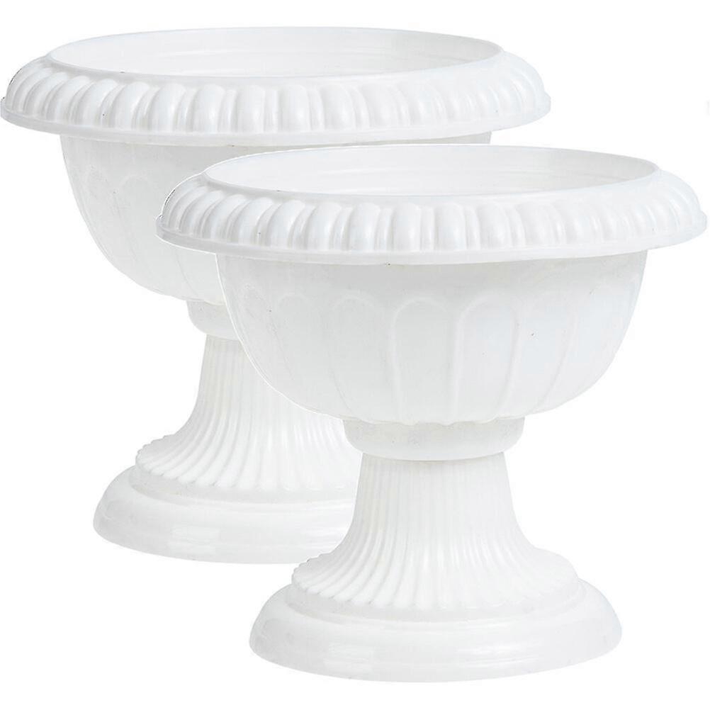 2pcs Roman Flower Pot Vintage Style Urn Planter Classic Traditional ...
