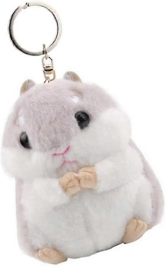 Hamster Keychains Mini Plush Animal Keyrings Hamster Plush Keychain ...