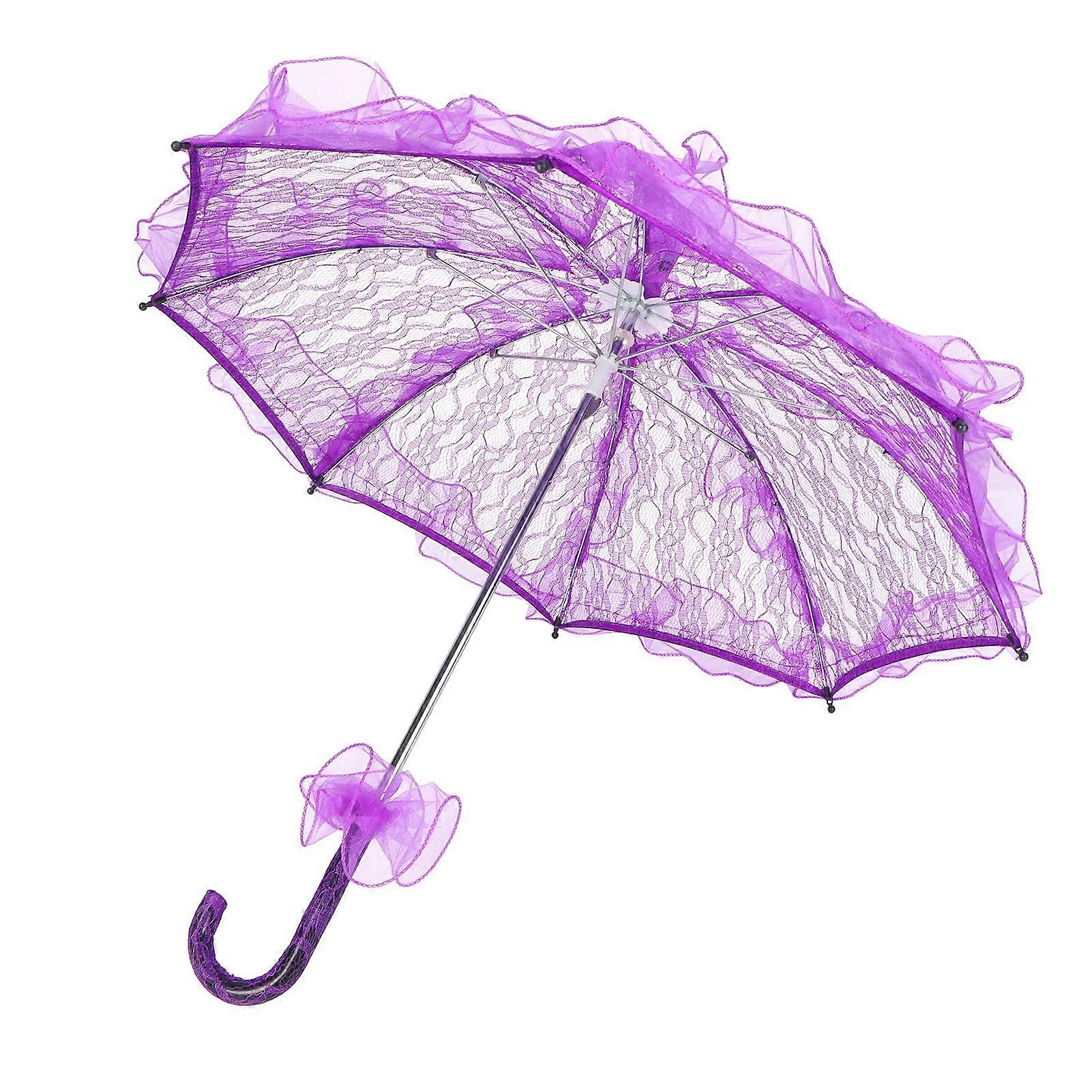 Wedding Bride Umbrella Unique Foldable Lace Fabric Parasol Umbrella ...