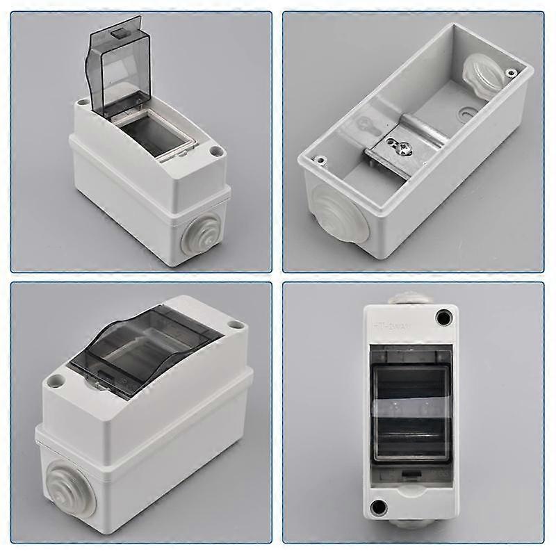 2 Way Distribution Protection Box, Waterproof Transparent Cover 2 DIN ...