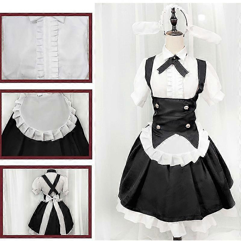 Lolita Dress Bunny Girl Senpai No Yume Wo Minai Cosplay Headband Collar ...