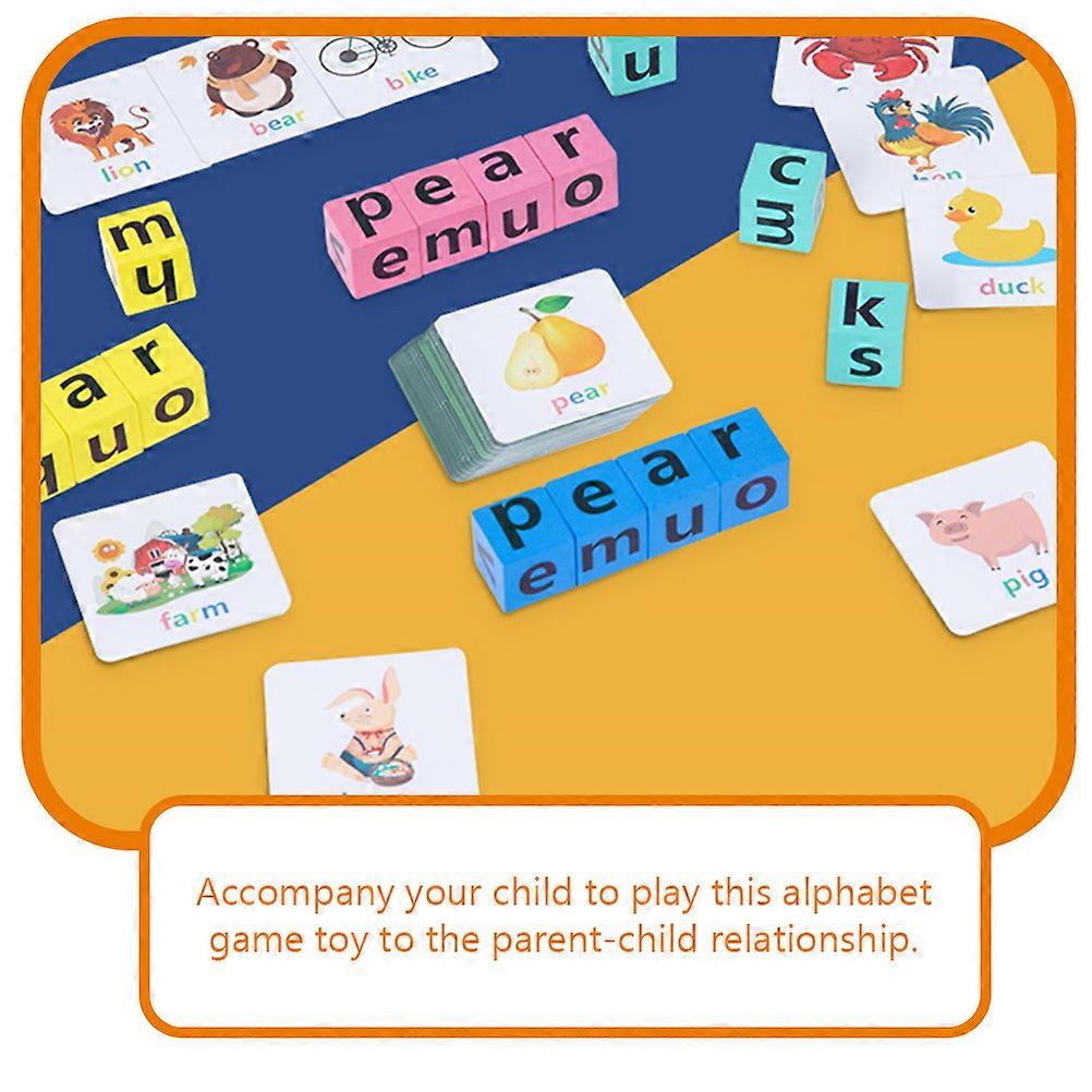 1 Set of Kids Spelling Games Letter Matching Toy English Alphabet ...