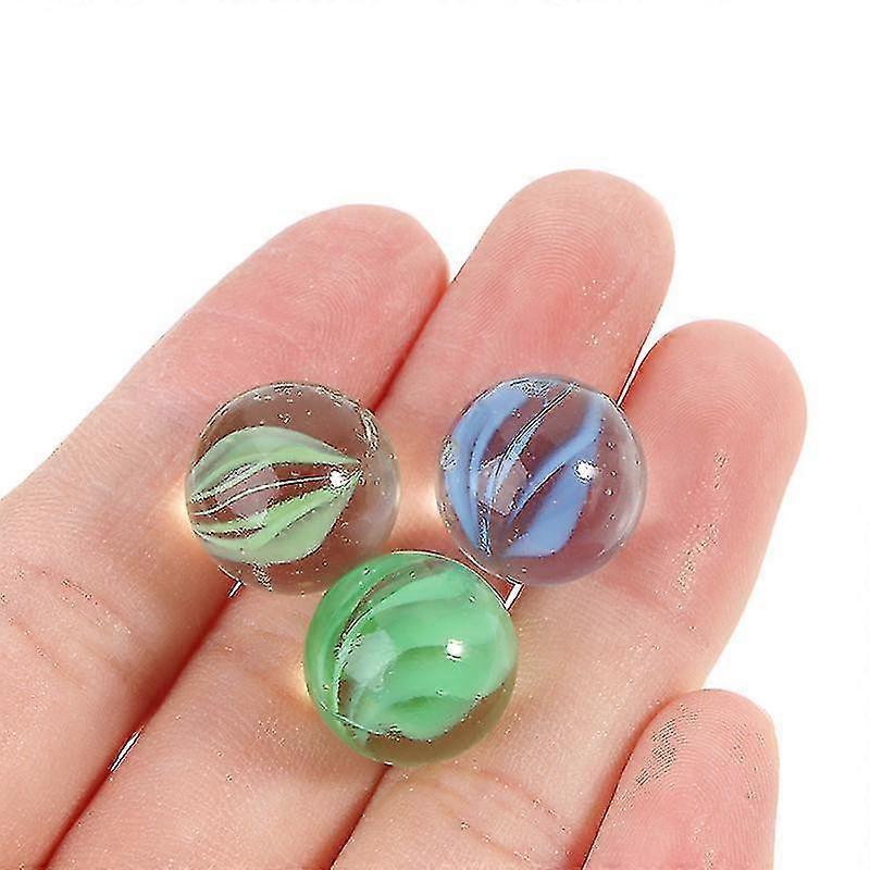 20pcs 14mm Colorful Glass Marbles Kids Marble Run Game Vase Fish Tank ...