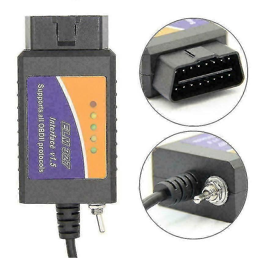 For Ford Forscan ELM327 USB Modified OBD2 Scanner V1.5 MS-CAN HS-CAN Code Reader Scanner | Fruugo UK