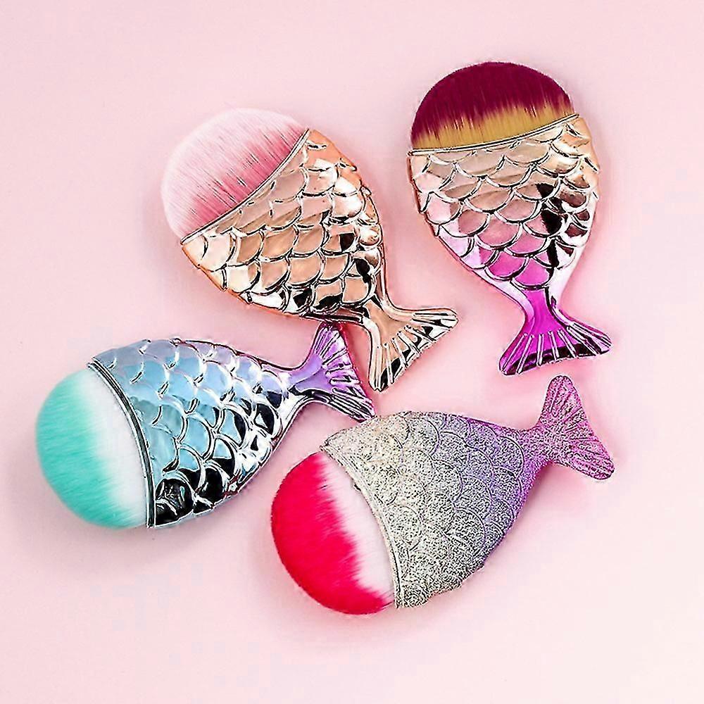 Fish Tail Shape Brush Multifunctional Makeup Cleaning Soft Brush for ...