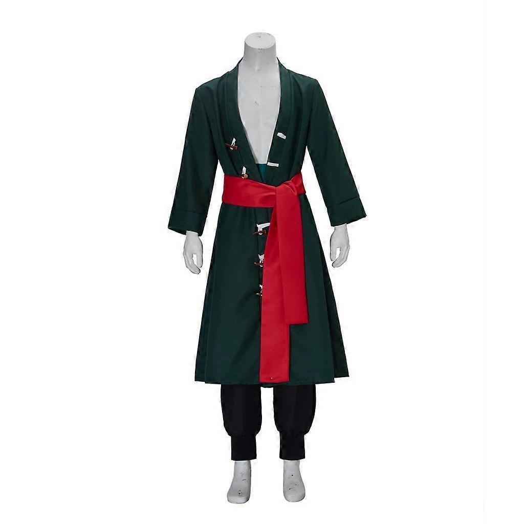 Green Swordsman Warrior Costume Vintage Samurai-Inspired Outfit ...
