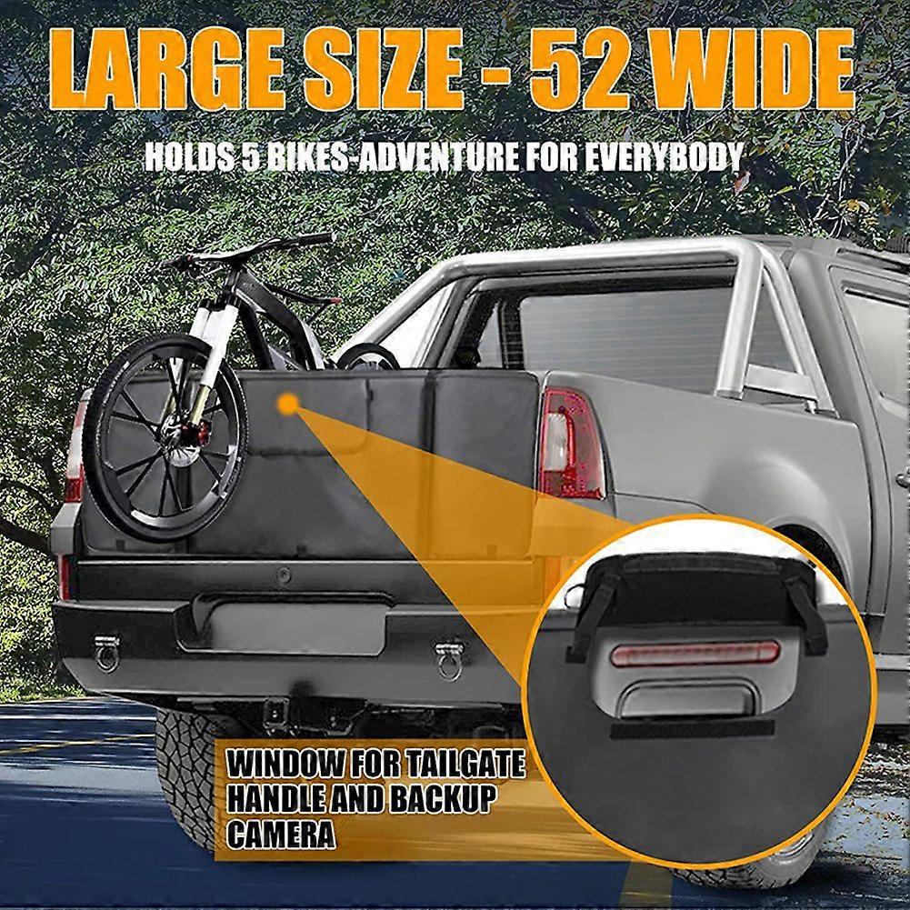 Tailgate Pad for Mountain Bike with Bike Fixing Straps Truck Protection Tailgate Pad Carries Up ...