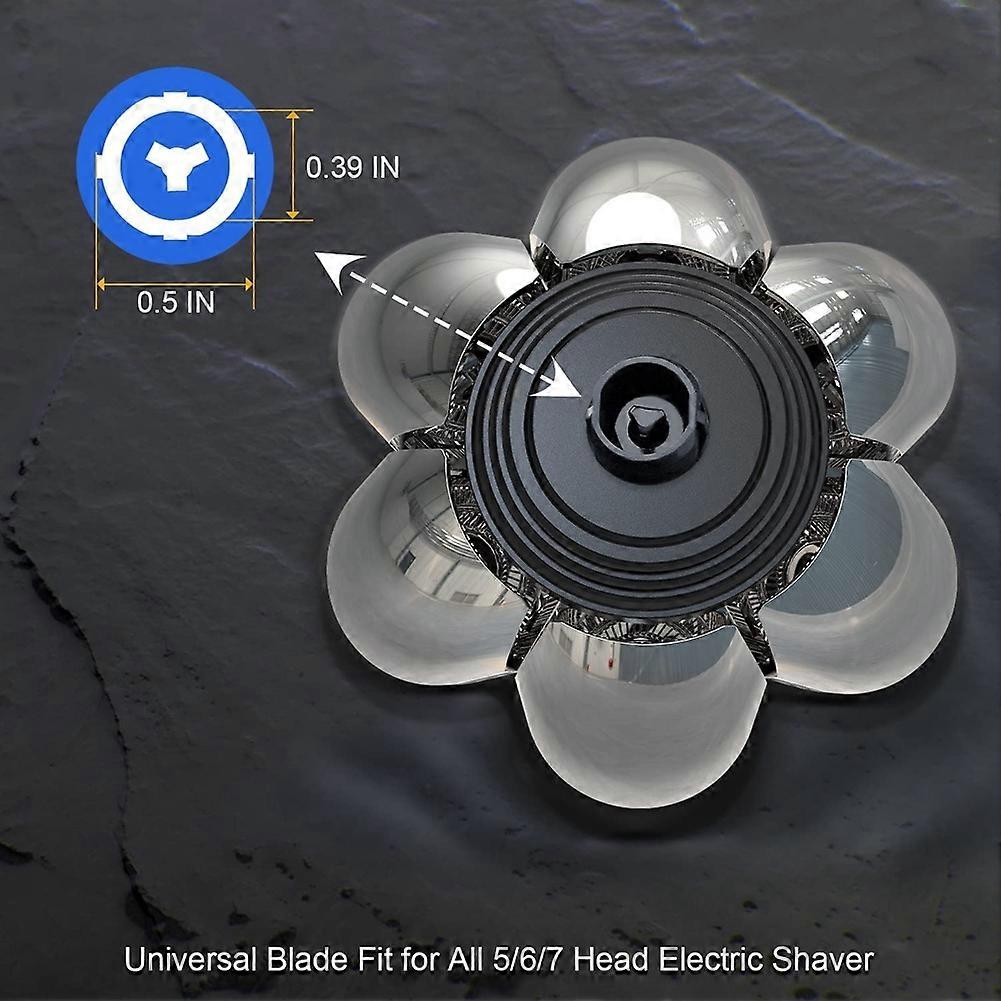 7D Electric Shaver Replacement Head L Waterproof Razor Blade Flexible ...