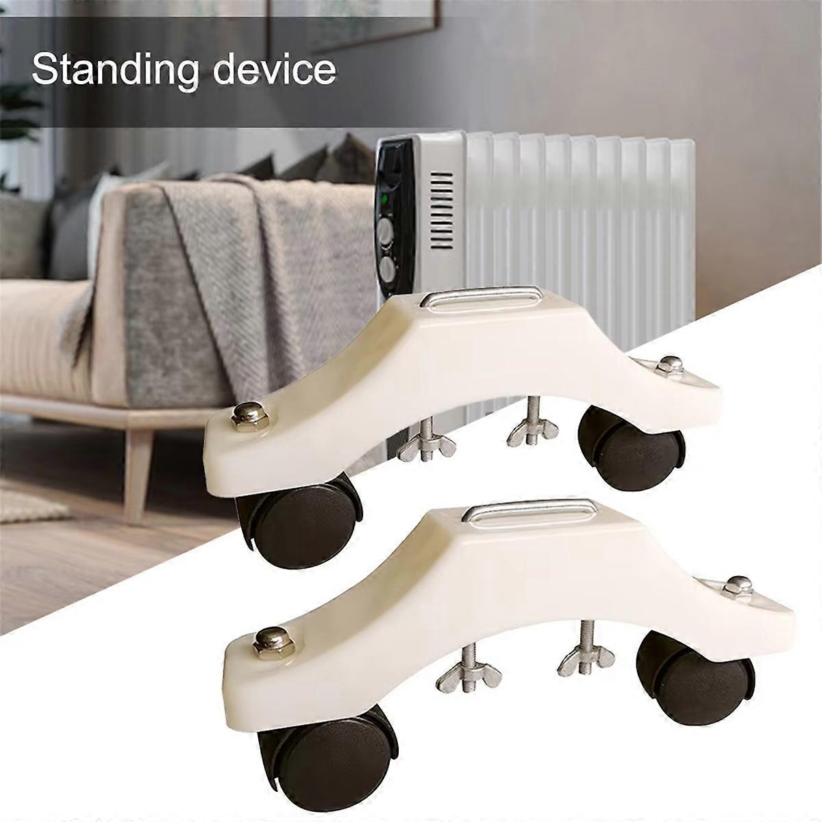 Electric Radiator U-Shaped Bracket Caster, Easy Movement White | Fruugo UK