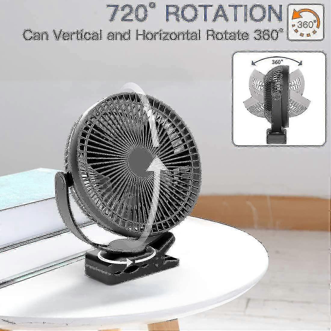Opolar Portable Fan 10000mah Rechargeable Usb Desk Fan Small Mini Quiet ...