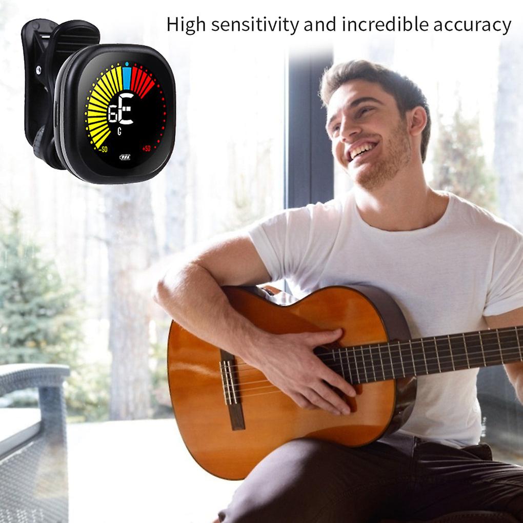 Rechargeable Guitar Tuner Clip On Tuner Lcd For Chromatic Tuning Guitar ...