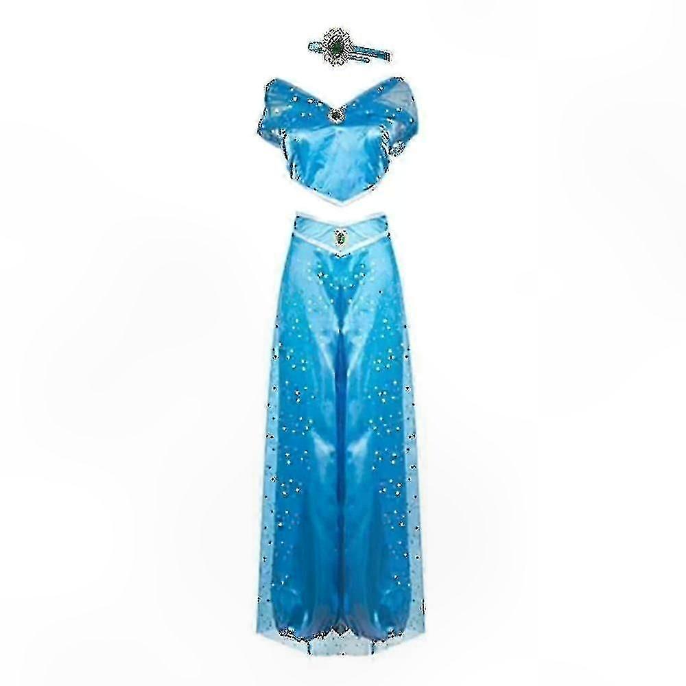 Princess Jasmine Costume for Fancy Dress Carnival Halloween Cosplay ...