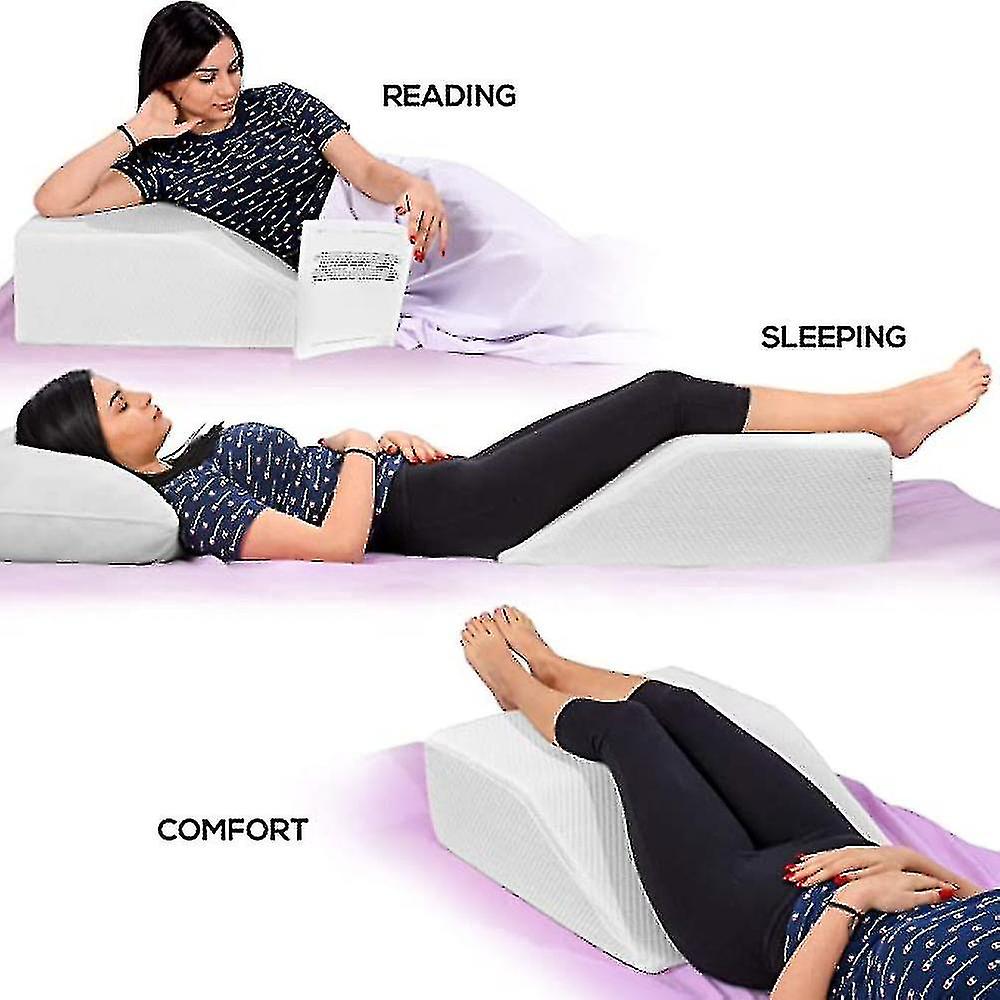 20cm Leg Pillow With Memory Sponge Top To Relieve Leg Pain | Fruugo UK