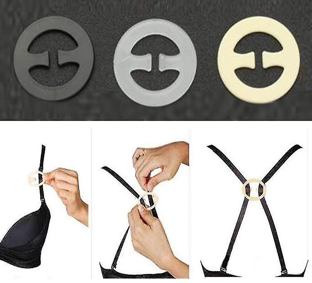 Women's Bra Bra Straps Strap Clip Extenders Set Hide Racer Back Clips ...