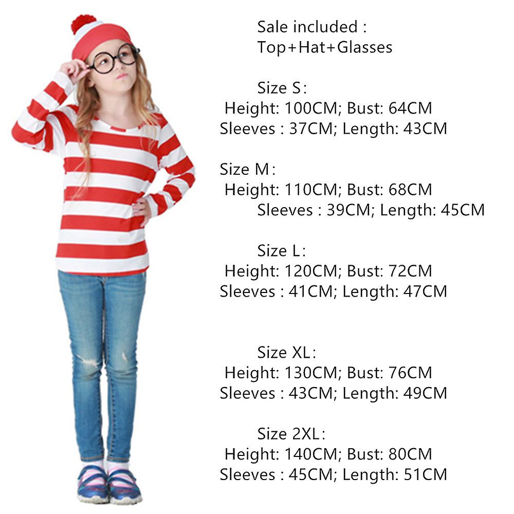 Familie Matchende foreldre-barn Hvor er Wally Costume Set Waldo Book ...