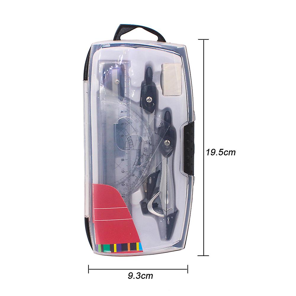 10pcs School Stationery Ruler Protractor Math Geometry Drawing ...