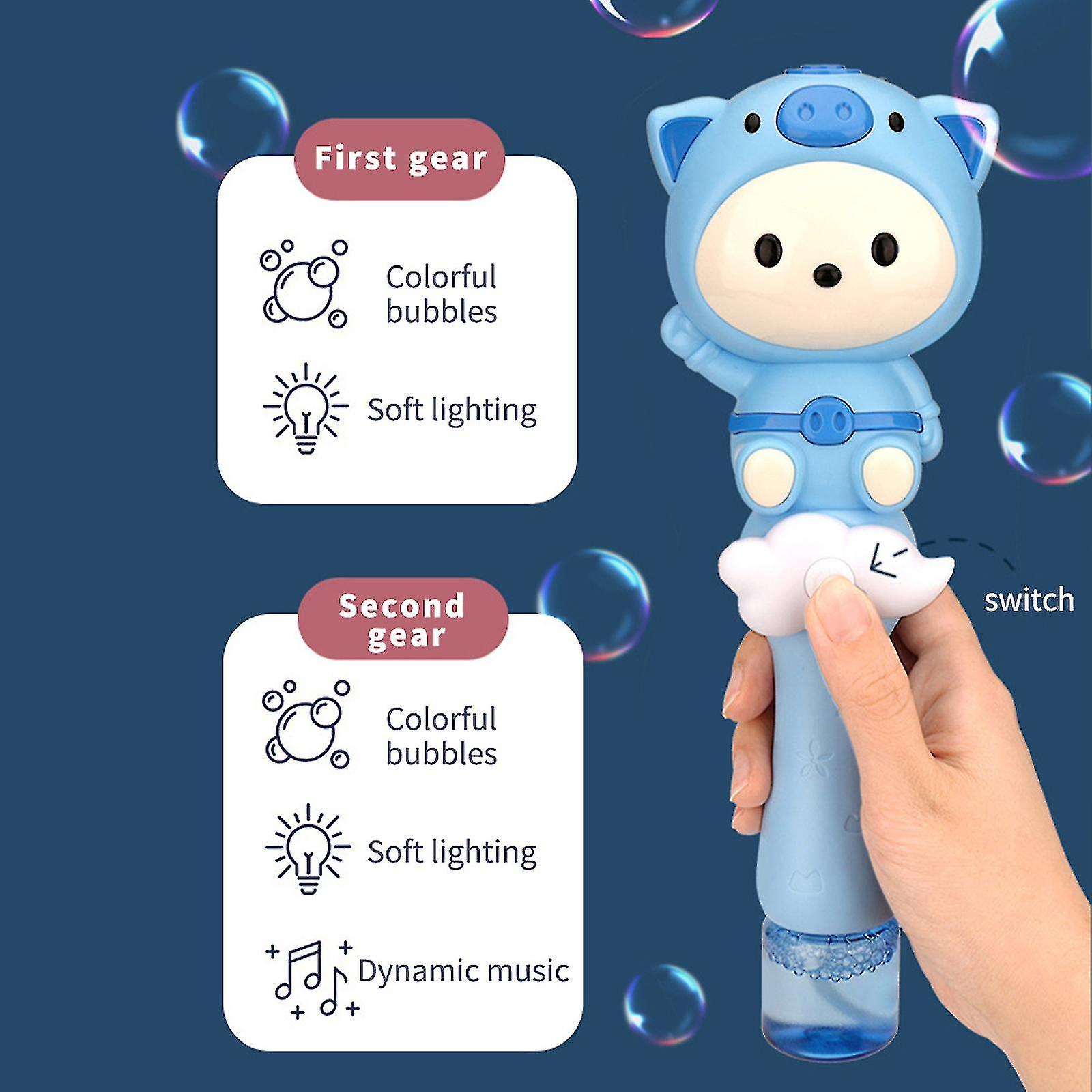 Bubble Wand Machine For Kids, Automatic Electric Cartoon Musical ...