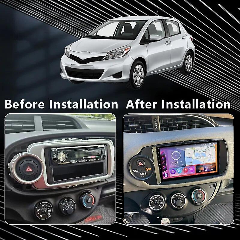 Car Radio For Toyota Yaris 2012- 2017 Android 12 Multimedia Video ...