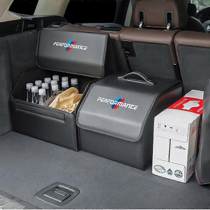 Car Trunk Storage Bag Leather Camping Box Collapsible For BMW X1 X2 X3 ...