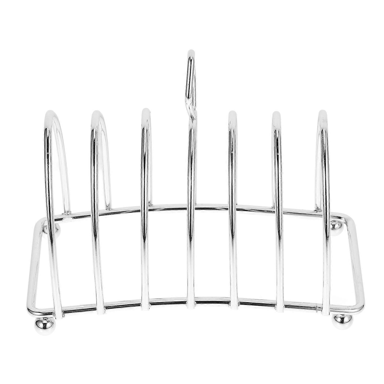 Metal Handle Toast Holder Desktop Toast Rack Daily Use Toast Bread Rack ...