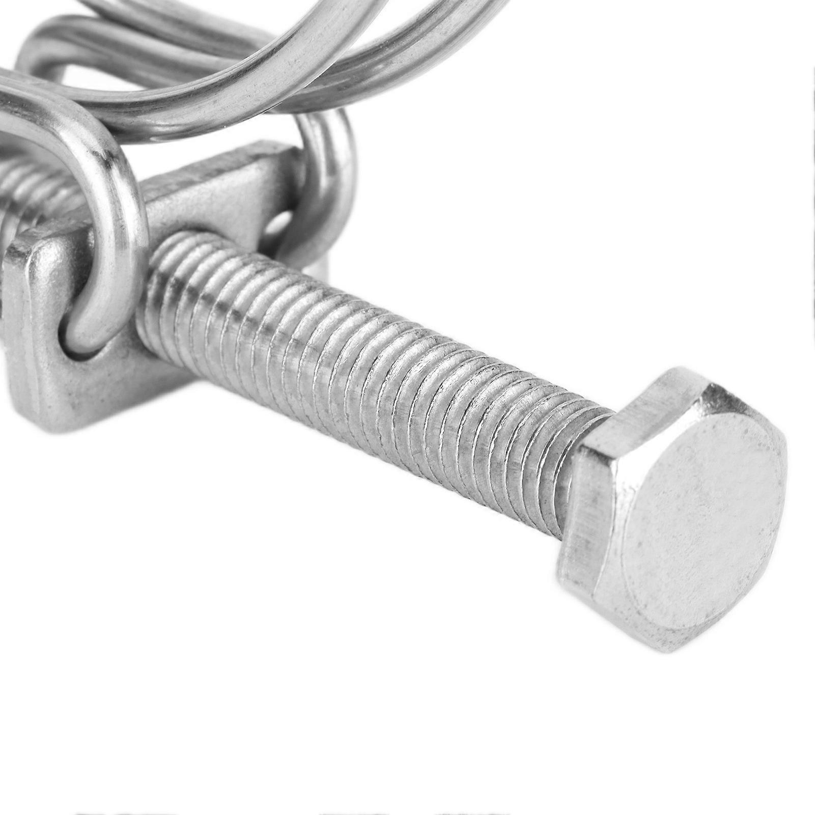 5pcs Double Wire Hose Clamp Adjustable Stainless Steel Wire Tube Clip ...