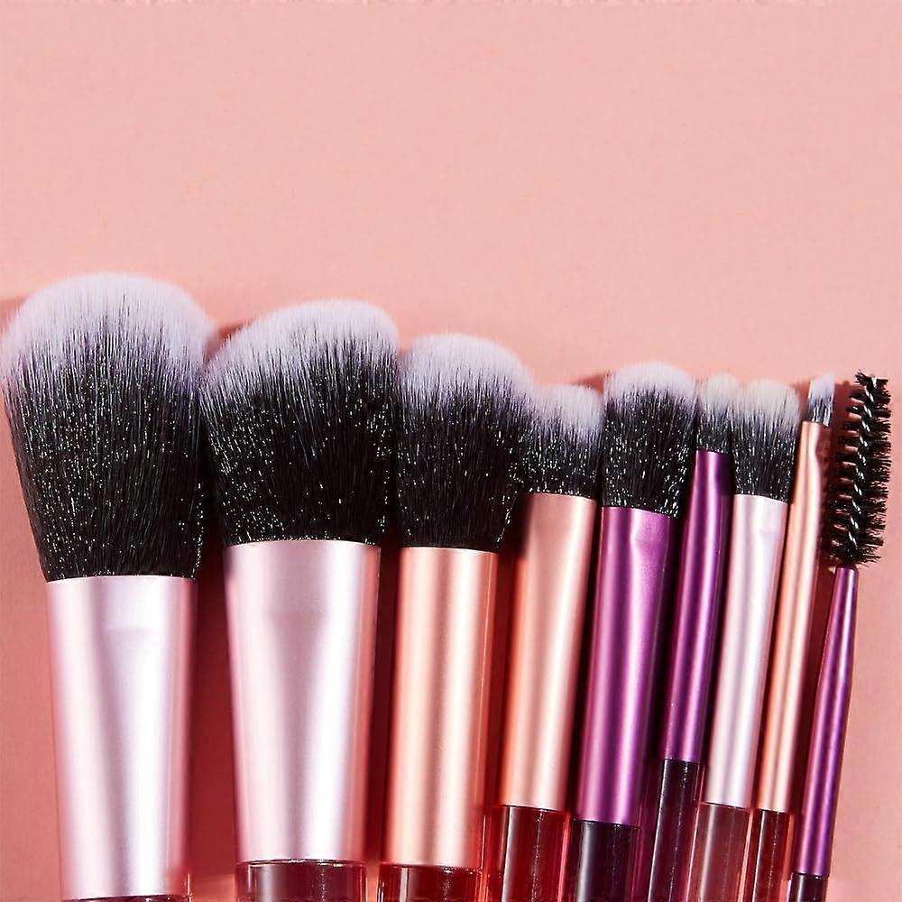 10 Piece Travel Brush SetMakeup Mini Make Up Brush Set with Storage ...