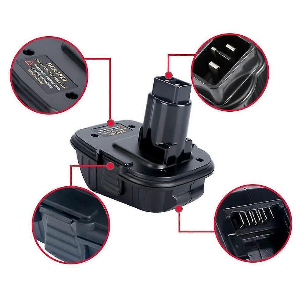 For DeWalt DCB/DCD/DCF 20V lithium battery converter adapter to DeWalt ...