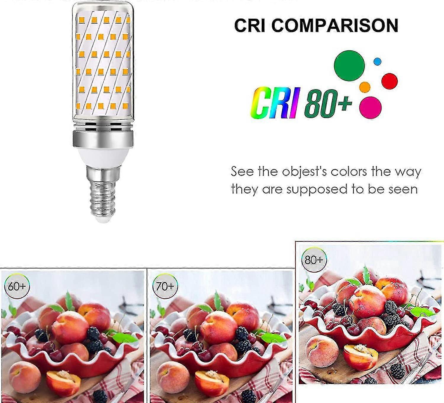 E14 16w Led Bulb Warm White 3000k 1600lm, Halogen Lamp Equivalent E14 ...