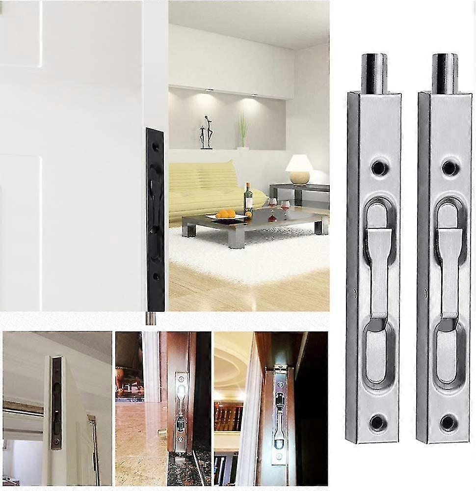 mortise Lock Door Latch 6 Inch Sliding Latch Lever Handle Concealed ...