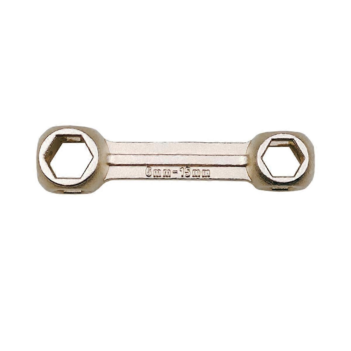 Bone Shape Hexagon Wrench Multipurpose 6-15mm 10 Holes Cycling Spanner ...