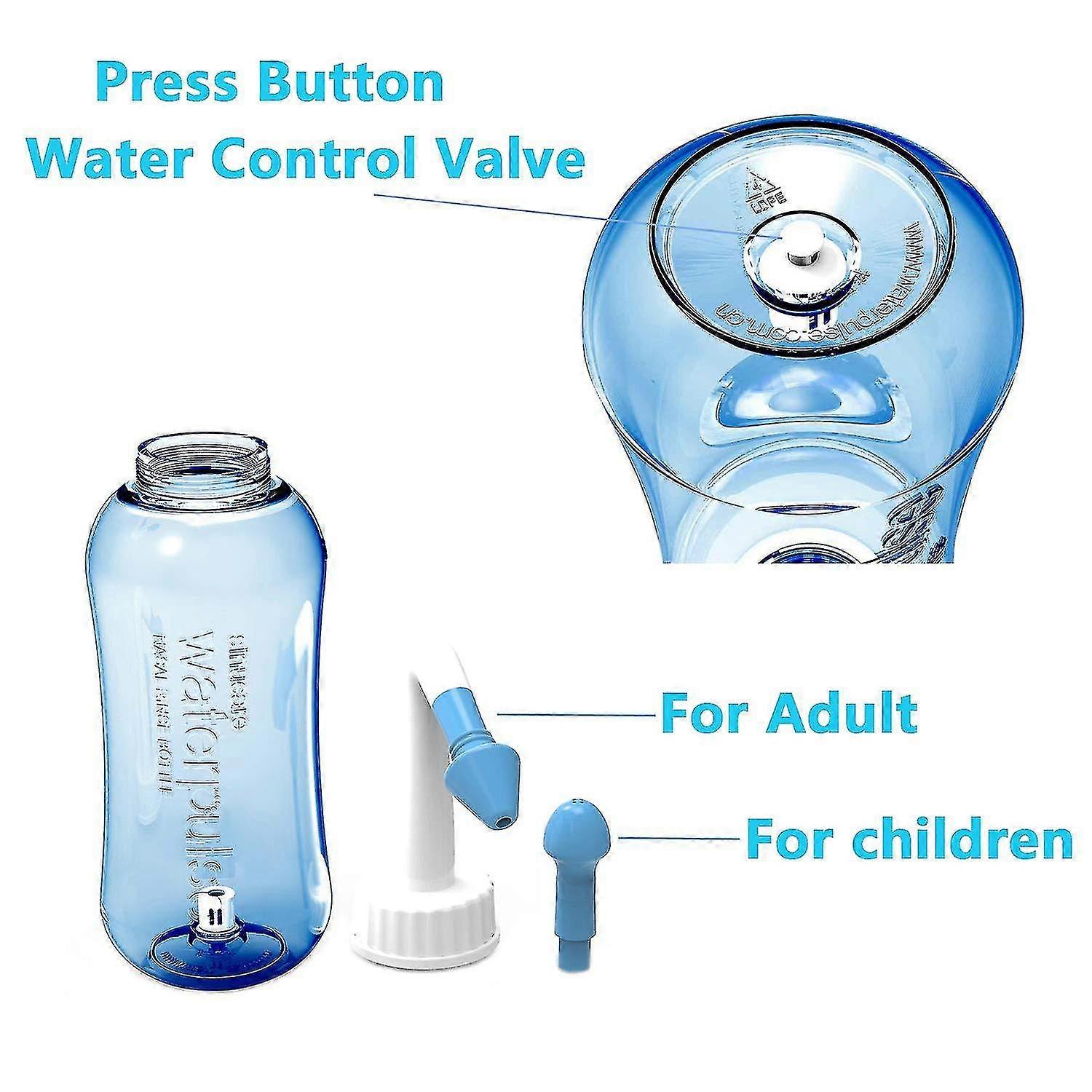 Nasal Rinse, Nasal Irrigator Bottle 300ml Neti Pot Sinus Kit For Adults ...
