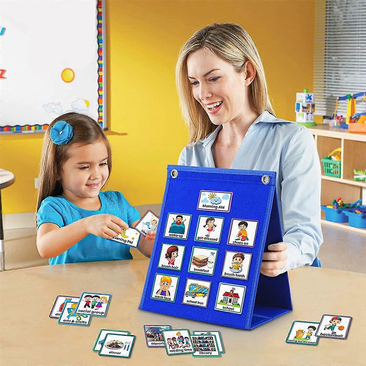 Visual Schedule for Kids Daily Routine Chart with 70 Cards Calendar ...